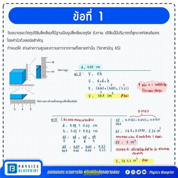 เฉลยข้อสอบ ฟิสิกส์วิชาสามัญ ปี 65 - Physics Blueprint Online